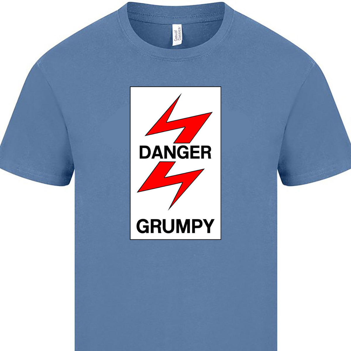 Danger - Grumpy. Electrification sign T shirt. – Official SVR Shop